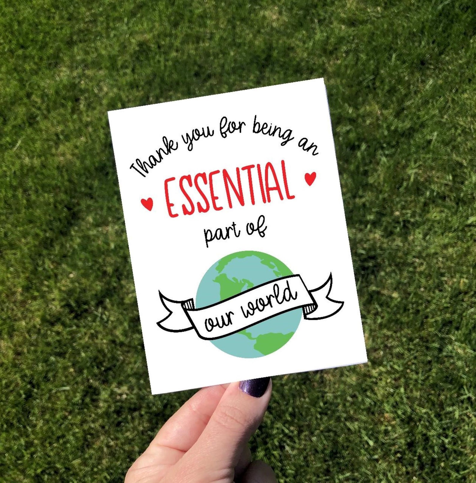Essential Worker Employee Thank You Card - Etsy