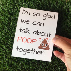 Funny Friendship Card / Funny Emoji Card / Card for Best Friend / Poop ...