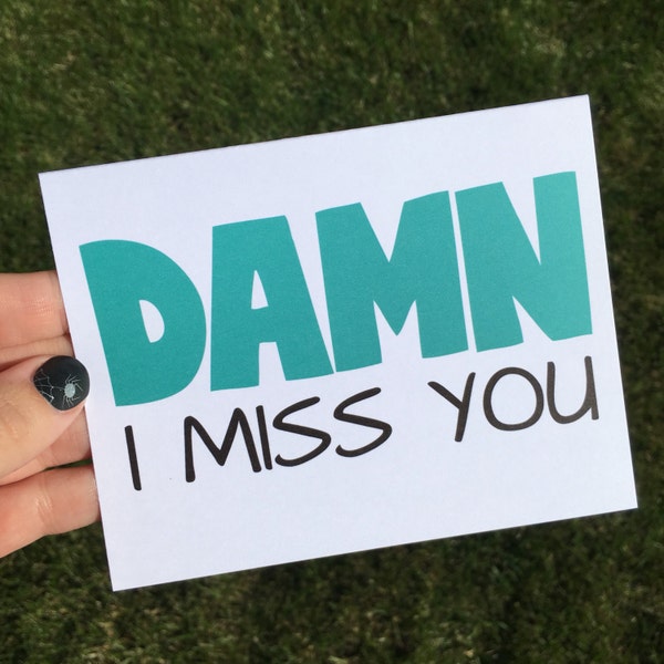 I Miss You Greeting Cards - Etsy