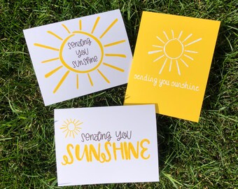 Sunshine Note Cards - Etsy