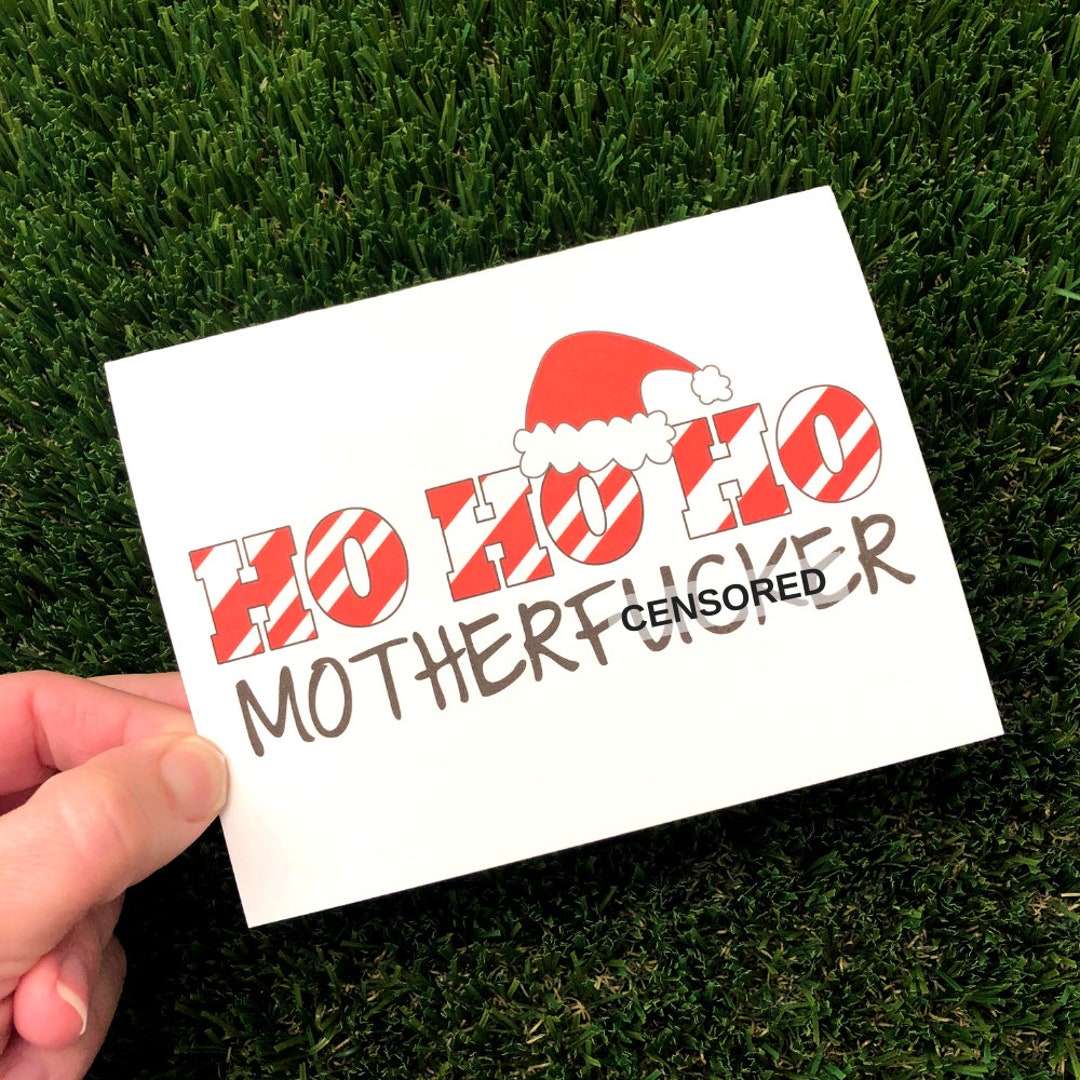 Funny Christmas Holiday Card for Gifts, Rude Christmas Card, Sarcastic ...