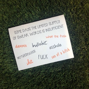 Funny Inappropriate Sympathy Encouragement Greeting Card, Just Because ...