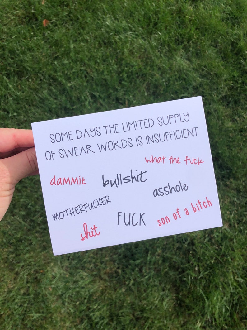 Funny Inappropriate Sympathy Encouragement Greeting Card Just - Etsy