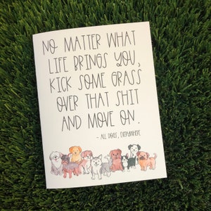 Cute Funny Dog Puppy Encouragement Inspirational Thinking of You ...