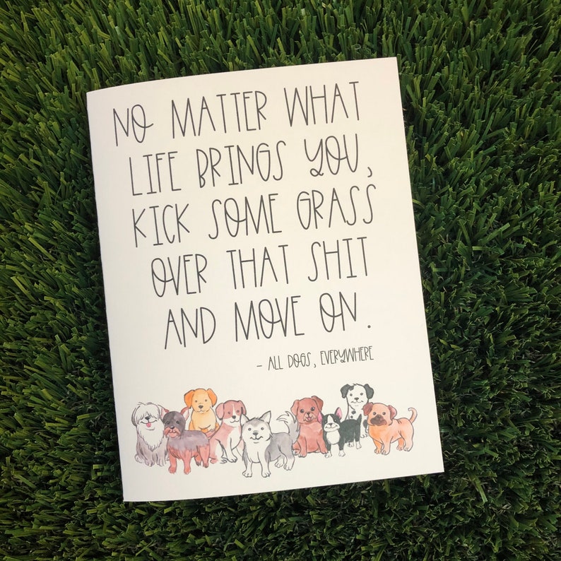 Cute Funny Dog Puppy Encouragement Inspirational Thinking of - Etsy