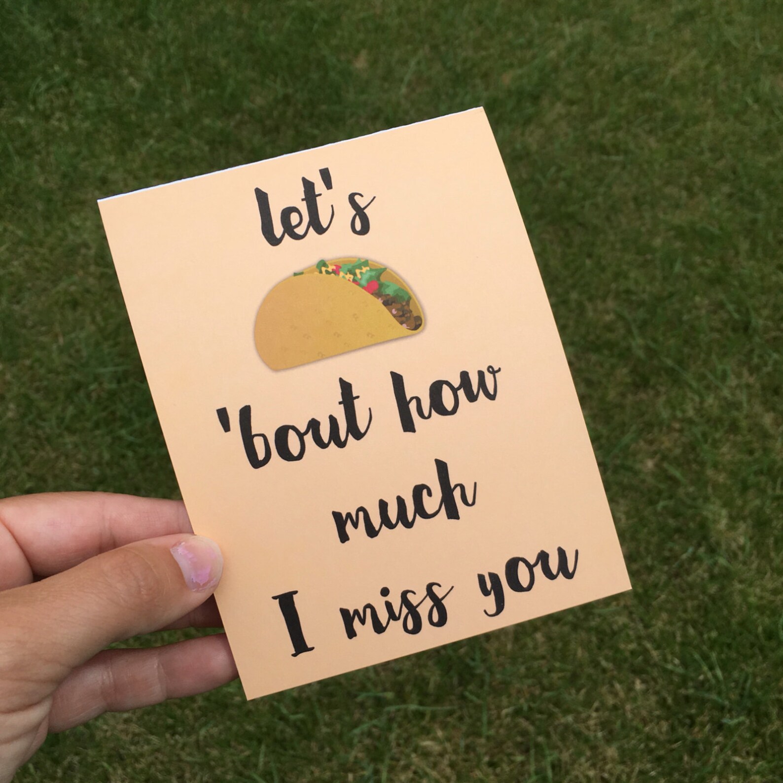 Funny Missing You Taco Greeting Card for Friend Funny | Etsy