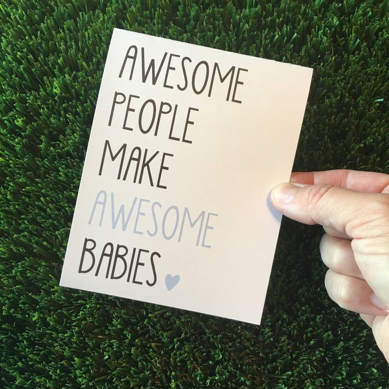 Baby Card - Card for New Parents - Card for Baby Shower - Funny Baby ...