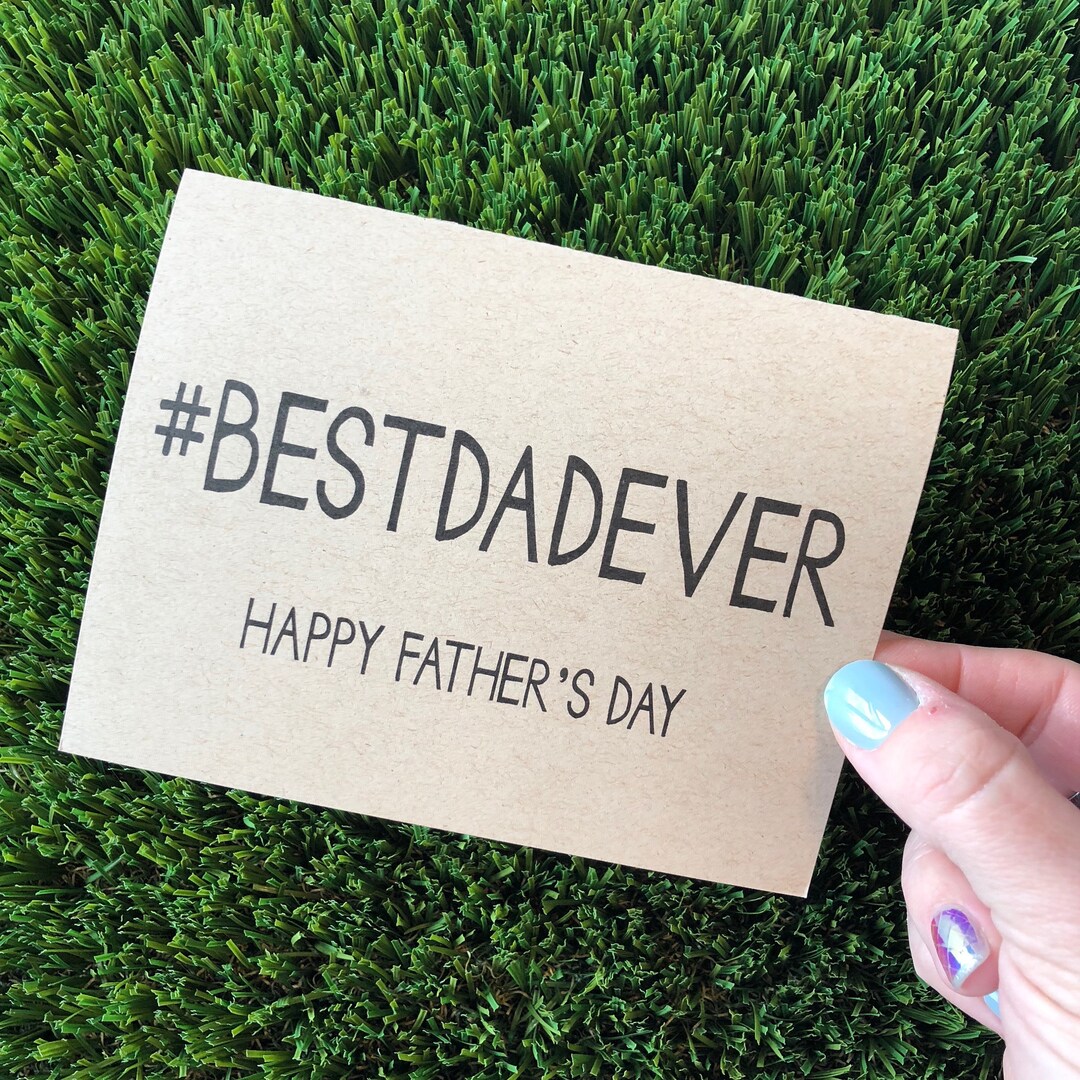 Best Dad Ever Card for Dad Father's Day Card New Dad Card Happy Father ...