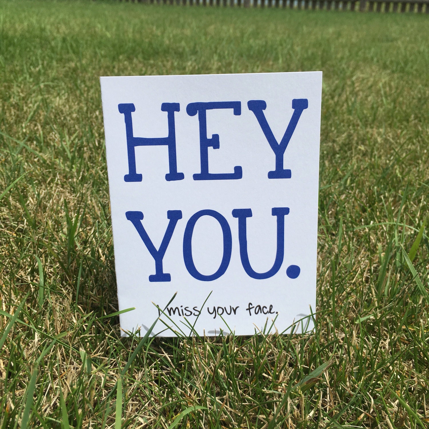 Funny I miss you card for friend Funny Long Distance | Etsy