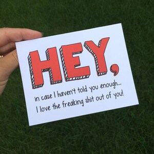 Funny I Love You Card for Long Distance Relationship, Funny Anniversary ...