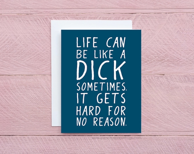 Funny Sarcastic Inappropriate Thinking of You Encouragement Card - Etsy