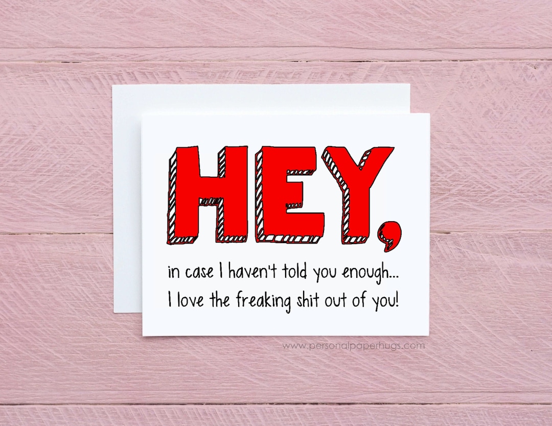 Funny I Love You Card for Long Distance Relationship, Funny Anniversary ...