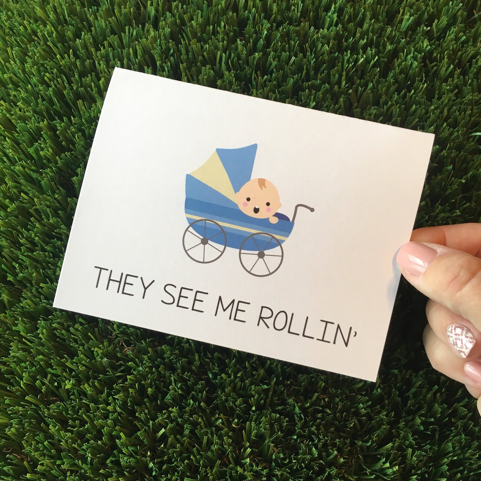 Funny Gender Neutral Welcome New Baby Cute Card for Baby | Etsy