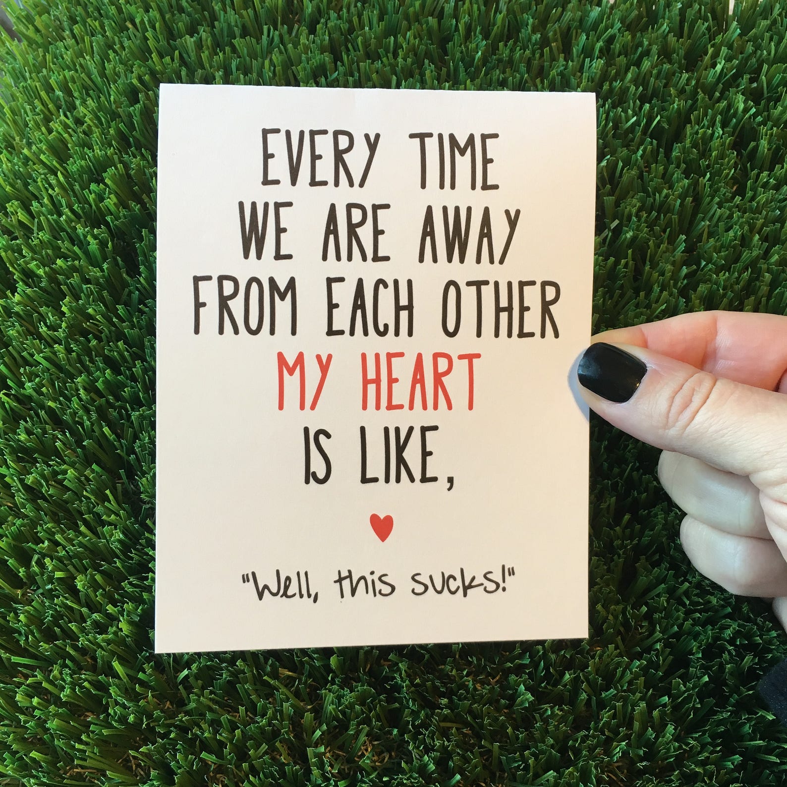 Long Distance Relationship Card / Funny Relationship Card / I | Etsy