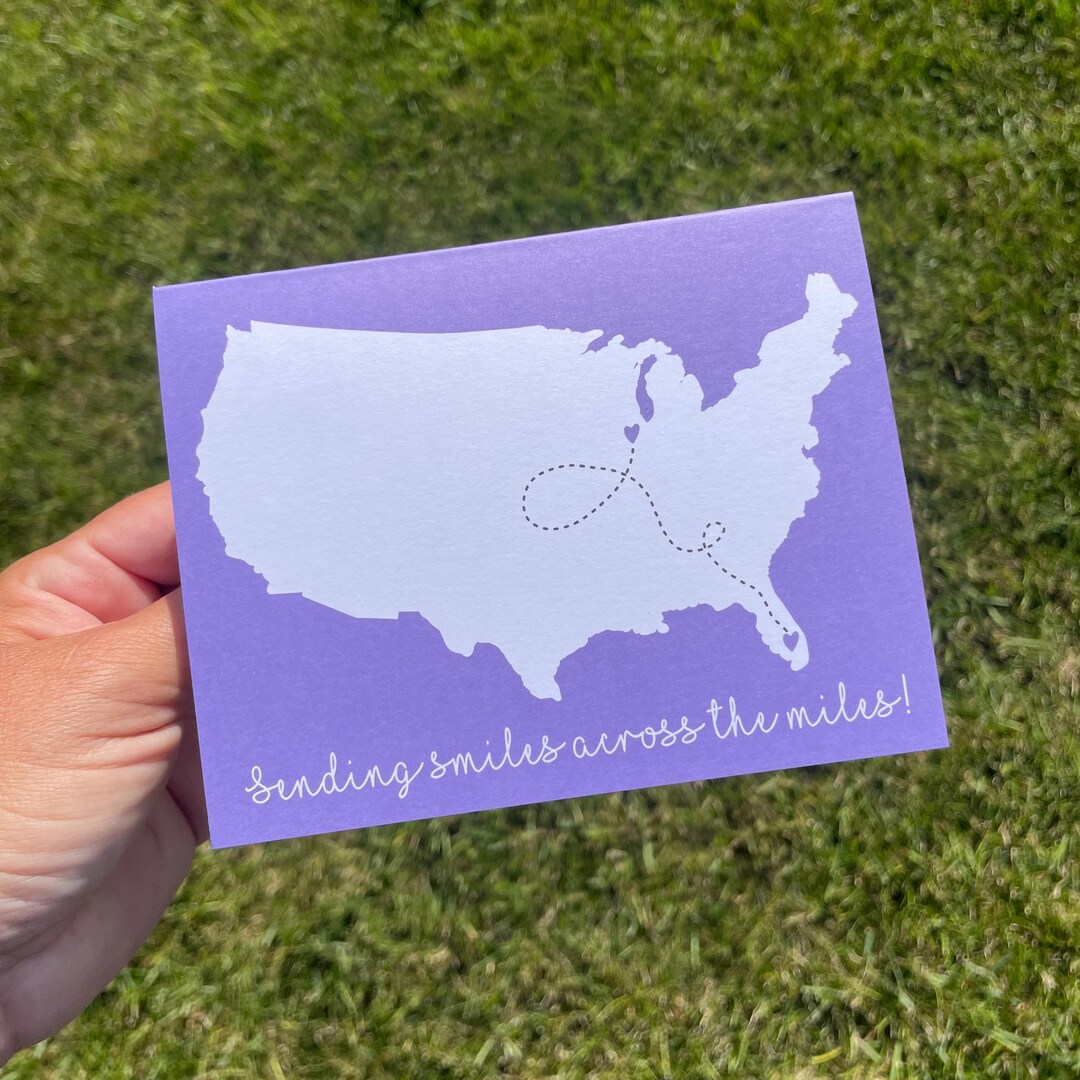 Long Distance Card Sending Smiles Across the Miles | State to State ...