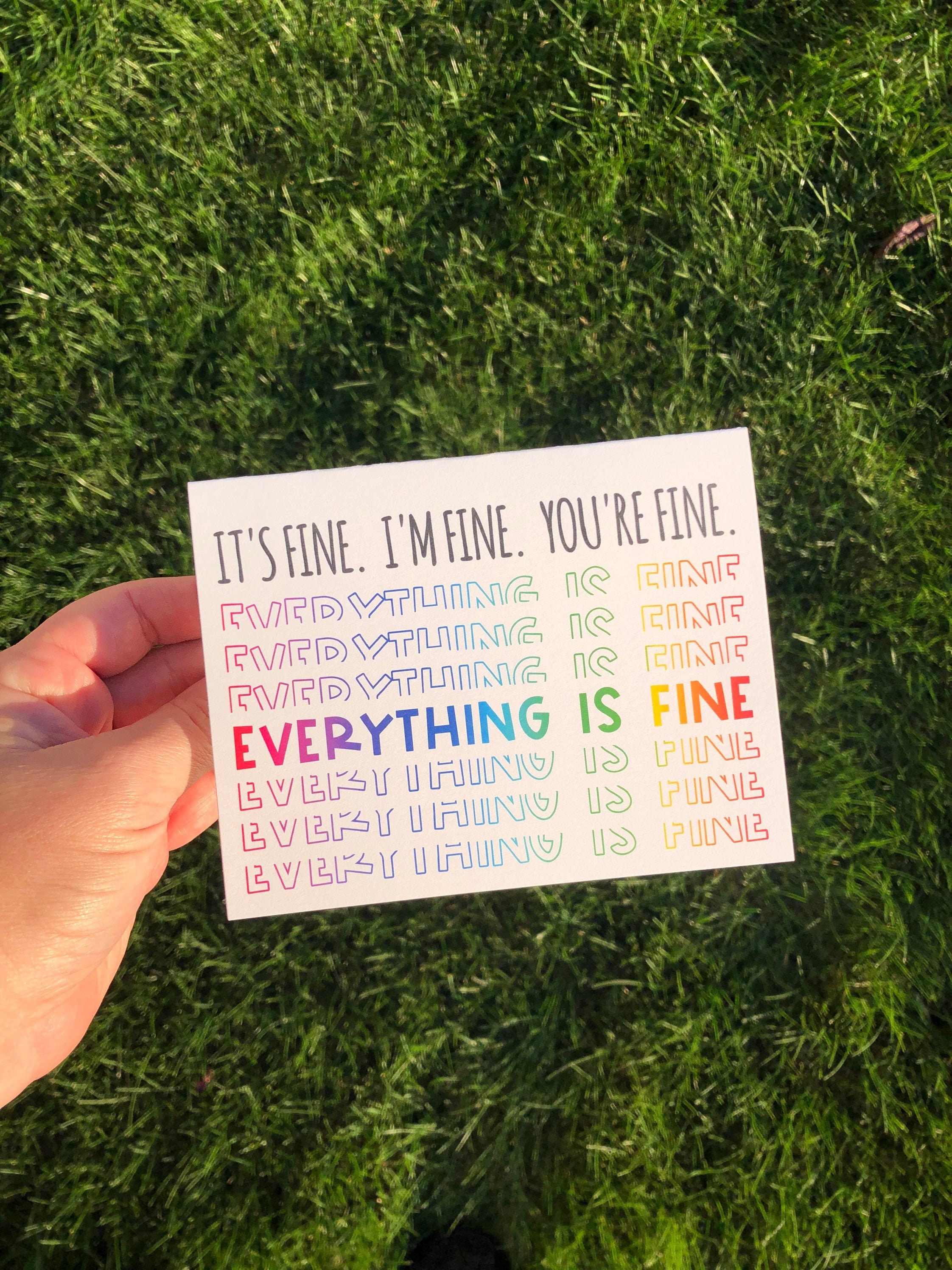 It's Fine I'm Fine Everything is Fine Funny | Etsy