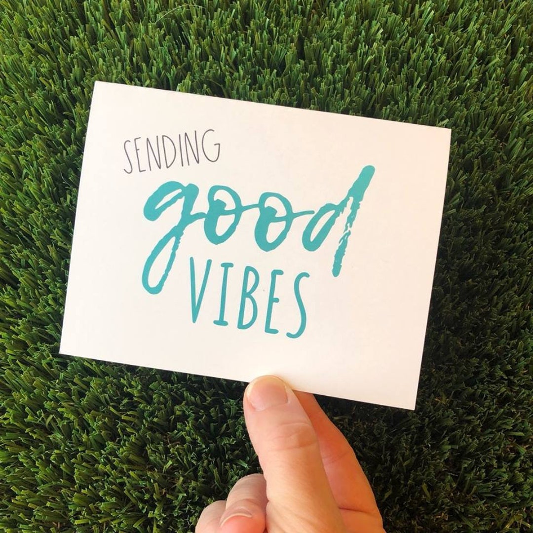 Encouragement Pick Me up Card for Friend Sending Good Vibes - Etsy