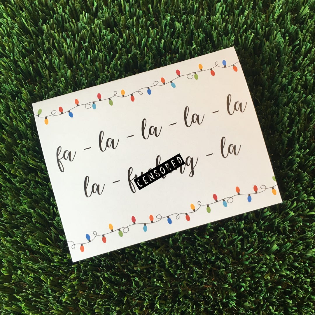 Funny Christmas Card: Sarcastic Holiday Cheer - Etsy