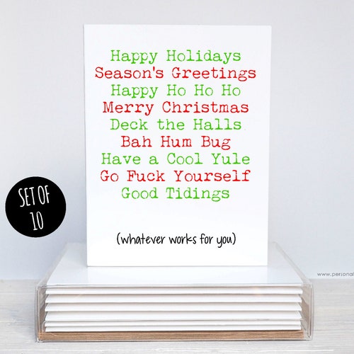 Cheesy Christmas Funny Card - Etsy