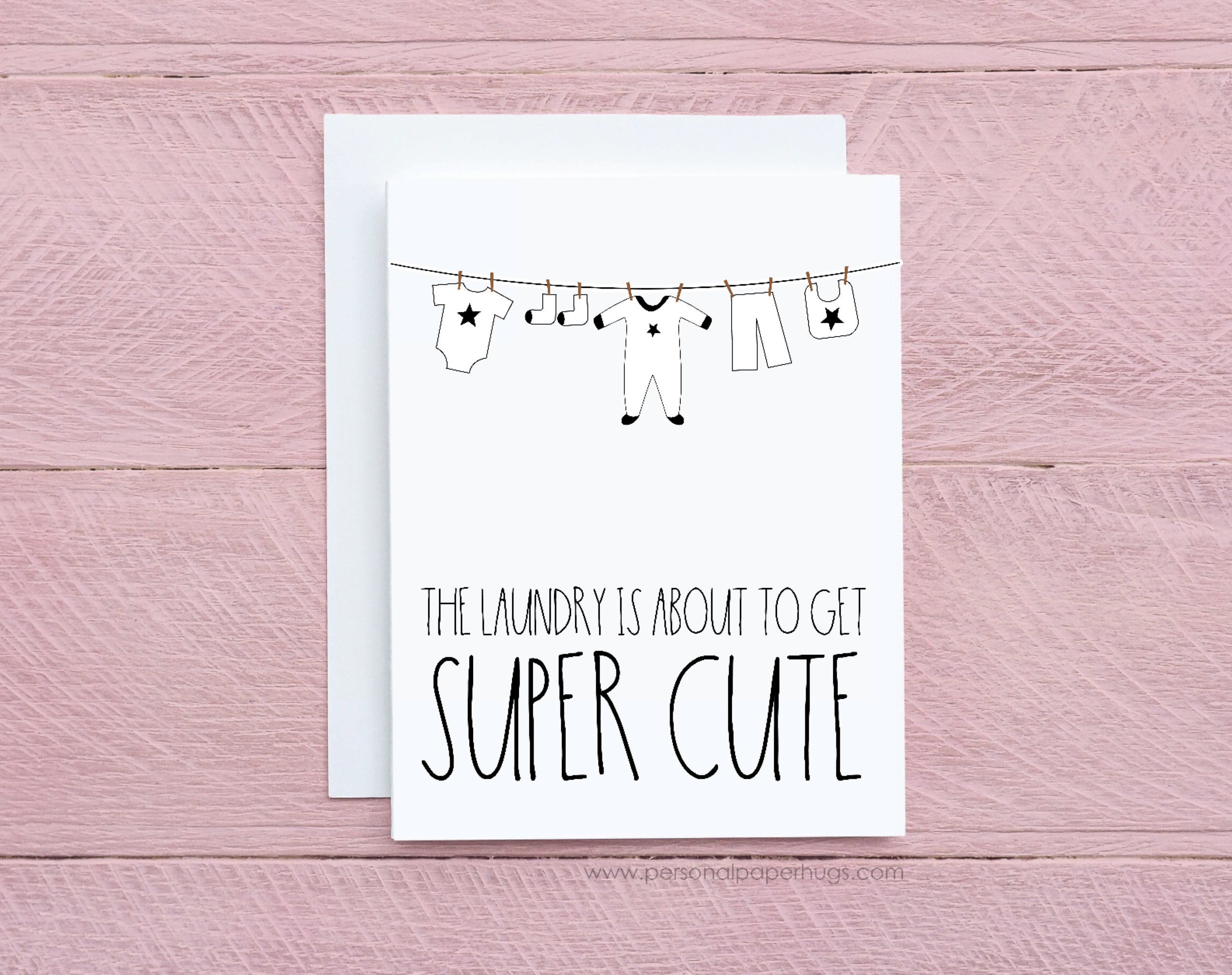 Cute Baby Shower Card Gender Neutral Baby Card Card for | Etsy