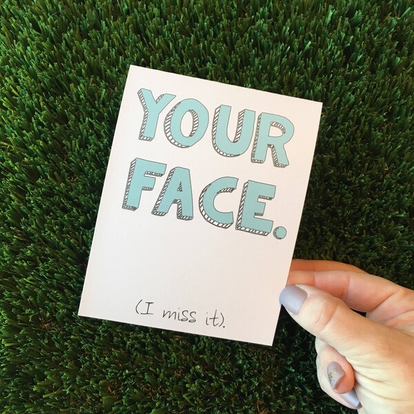 I Miss You Card - Etsy