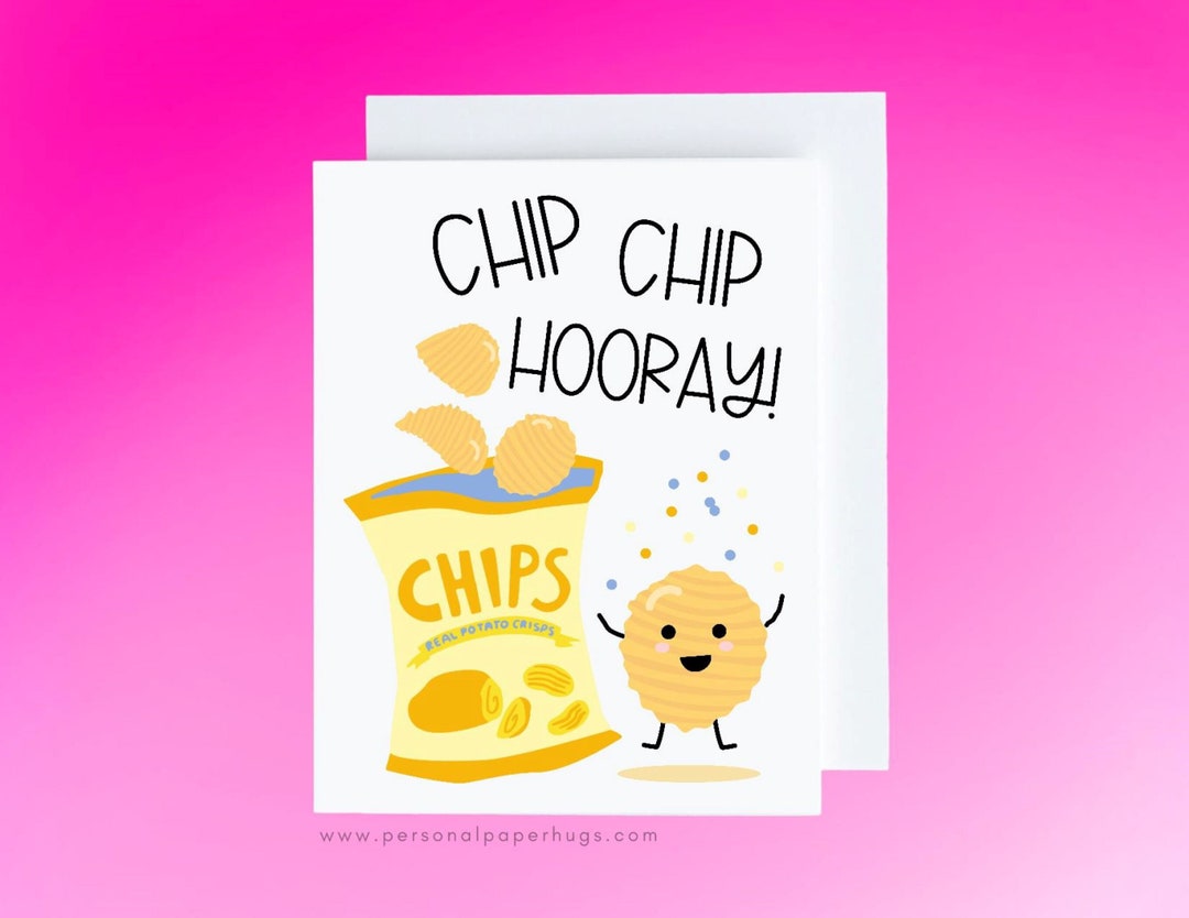 Congrats Celebration Card Potato Chip Pun Card for Any Occasion - Etsy