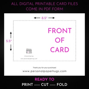 Make My Card Digital / Printable Card Option / DIY Printable Card - Etsy