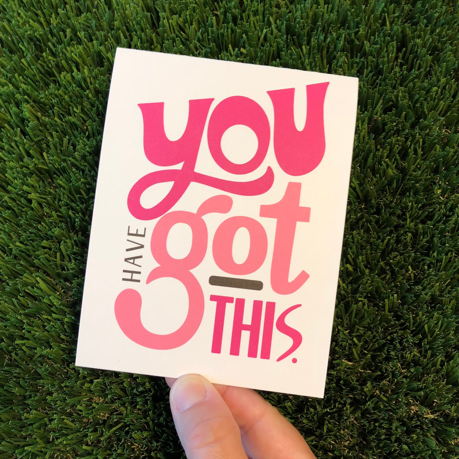 You Got This Pink Friendship Card Cancer Support Card Cancer | Etsy