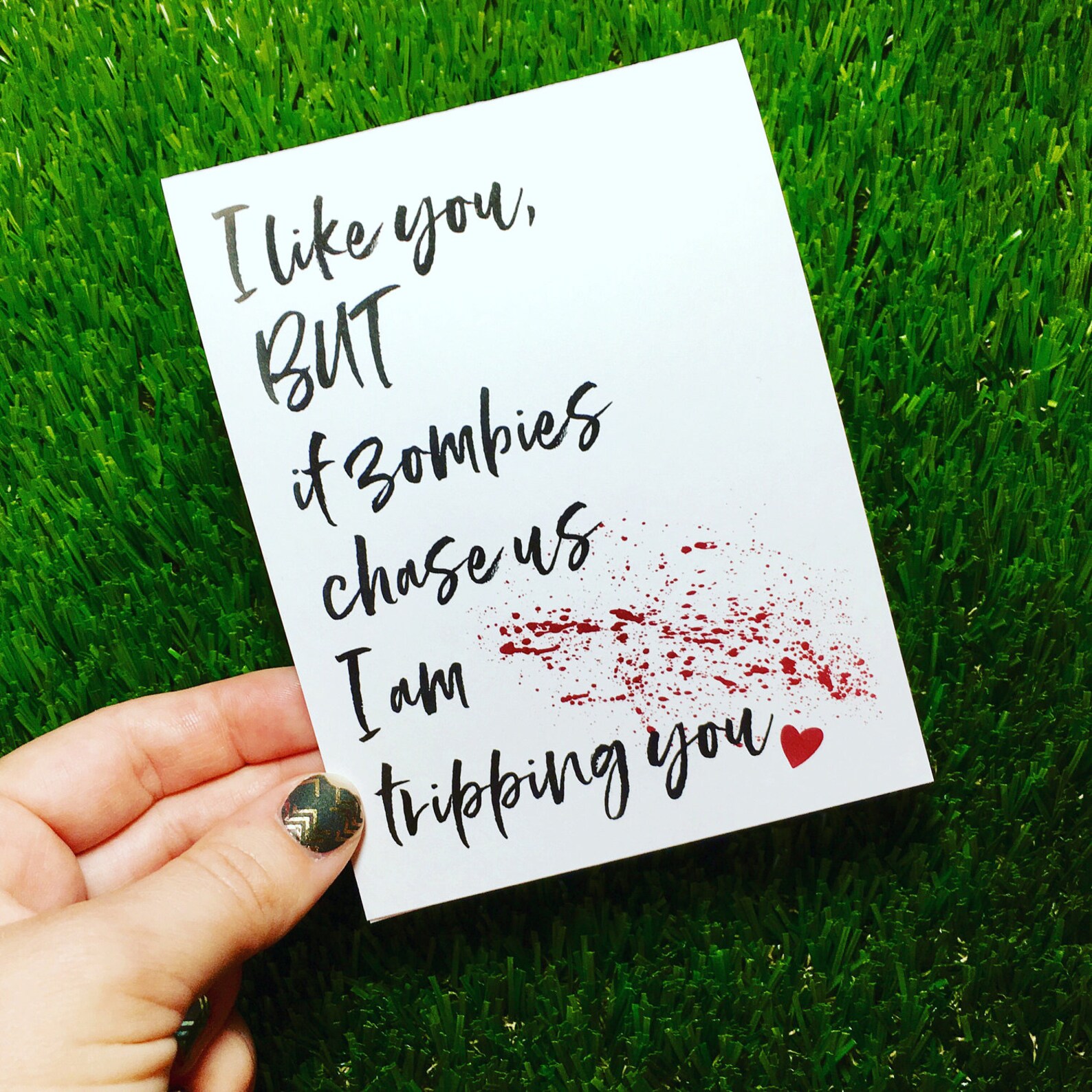 Zombie Card / Funny Zombie Card / Zombie Friend Card / Zombie - Etsy