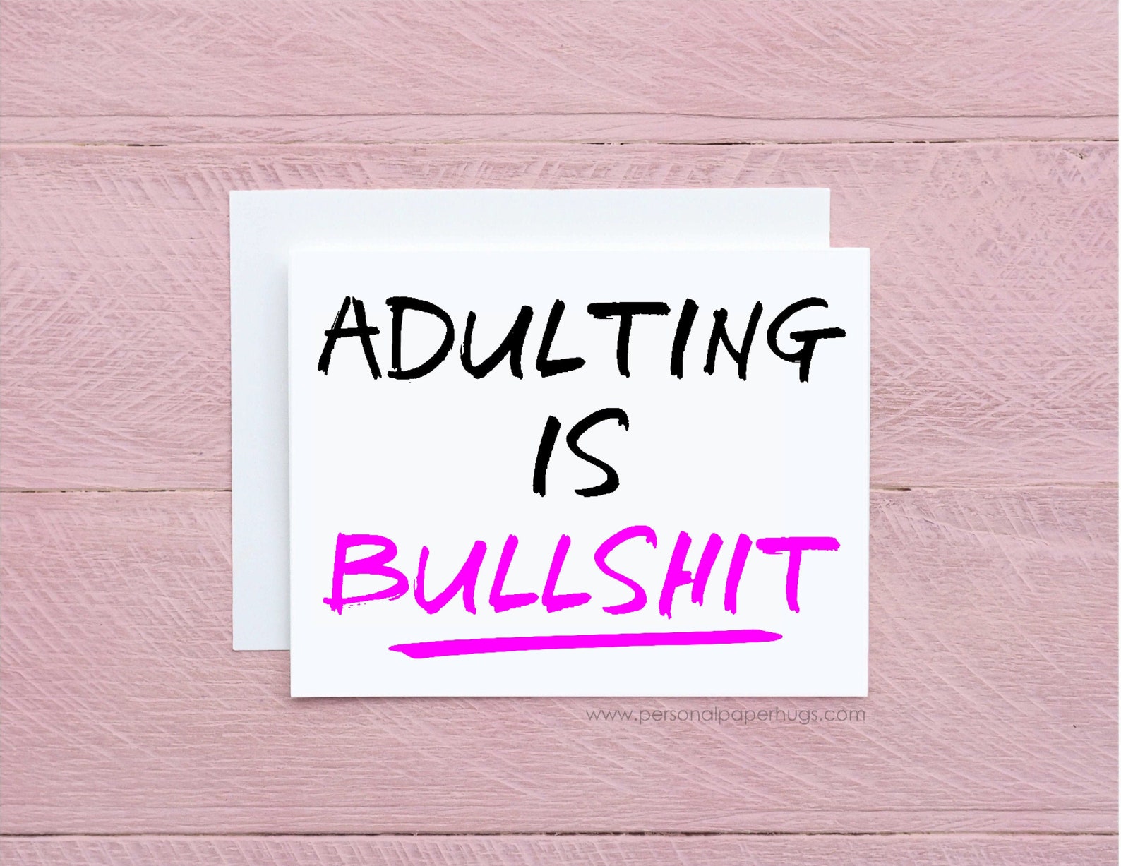 Funny Sarcastic Just Because Greeting Card for Friend - Etsy