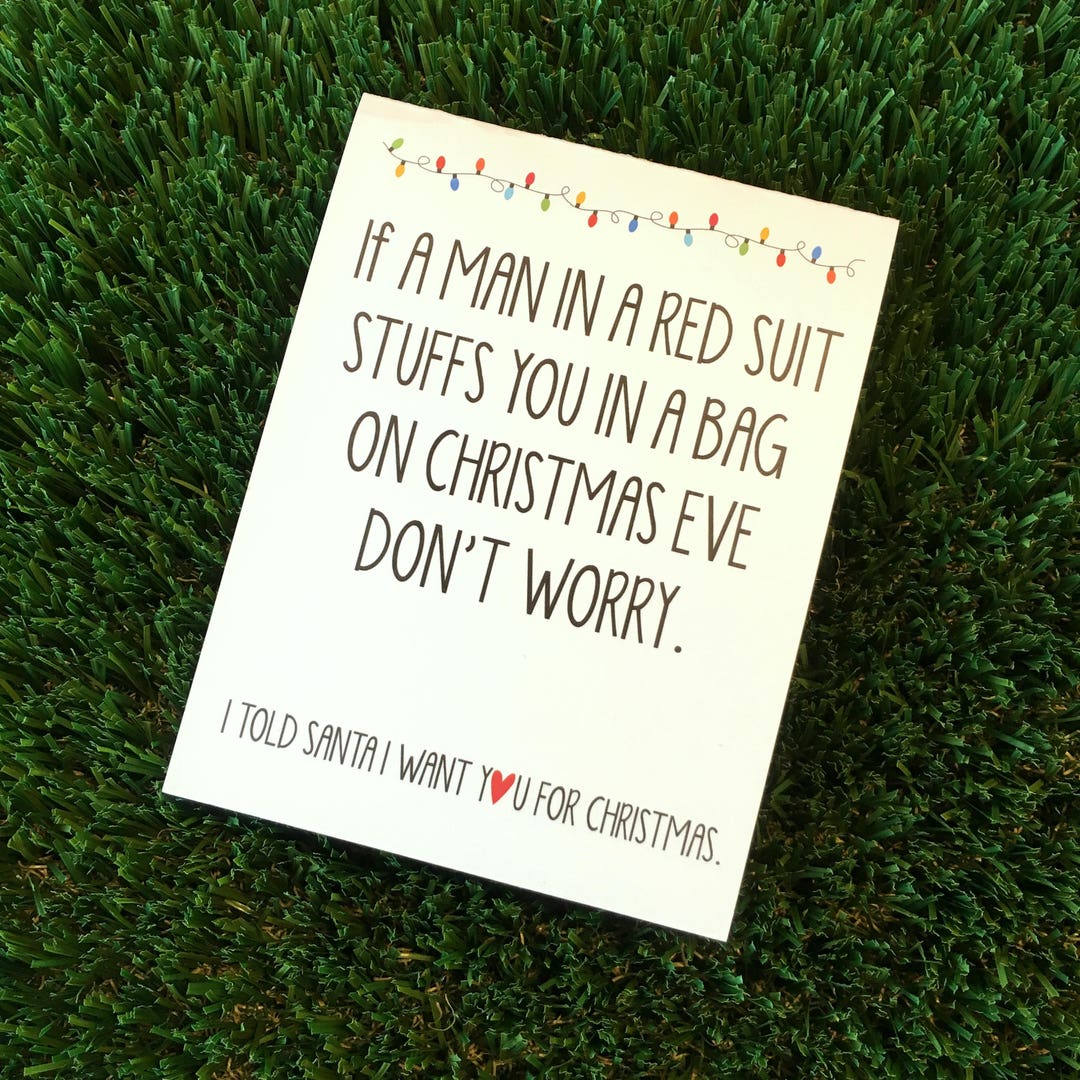 Long Distance Christmas Card / Funny Long Distance Card for Christmas ...