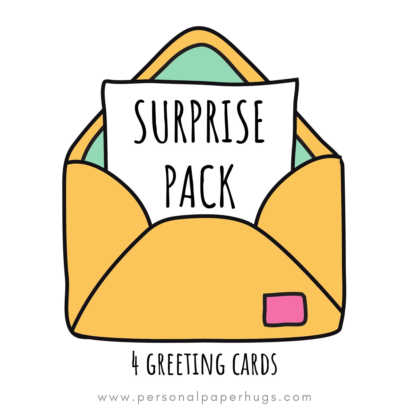 Greeting Card Grab Bag Surprise Pack Assorted Greeting Cards | Etsy