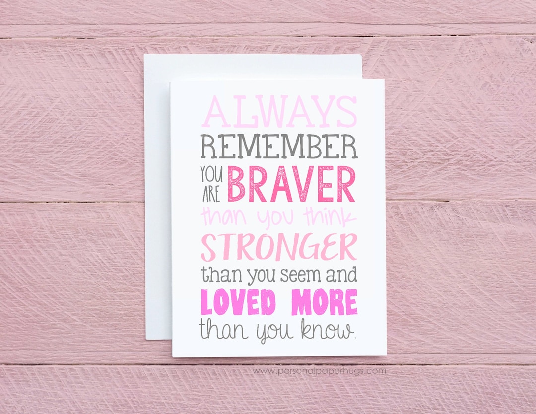 Cancer Support Card / Chemo Card / Breast Cancer Card / Cancer ...