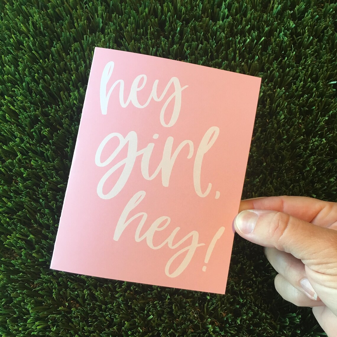 Hey Girl Card Hey Girl Hey Funny Friendship card | Etsy