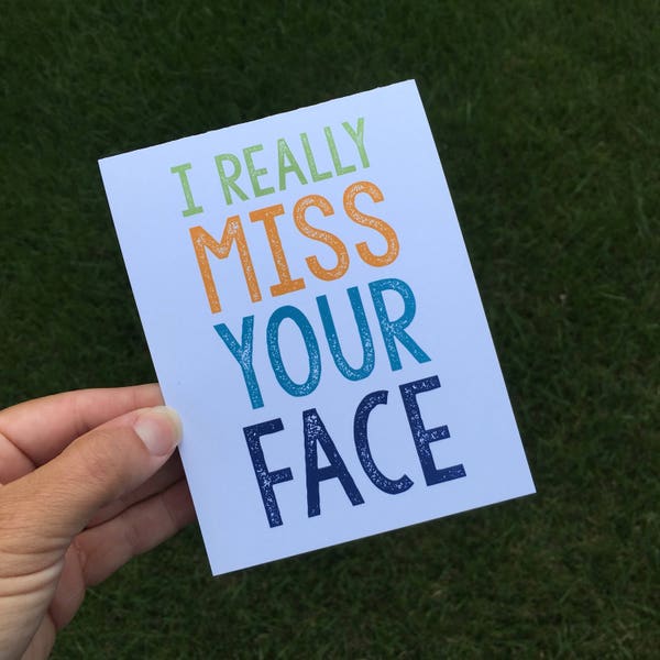 Funny Miss You Cards - Etsy