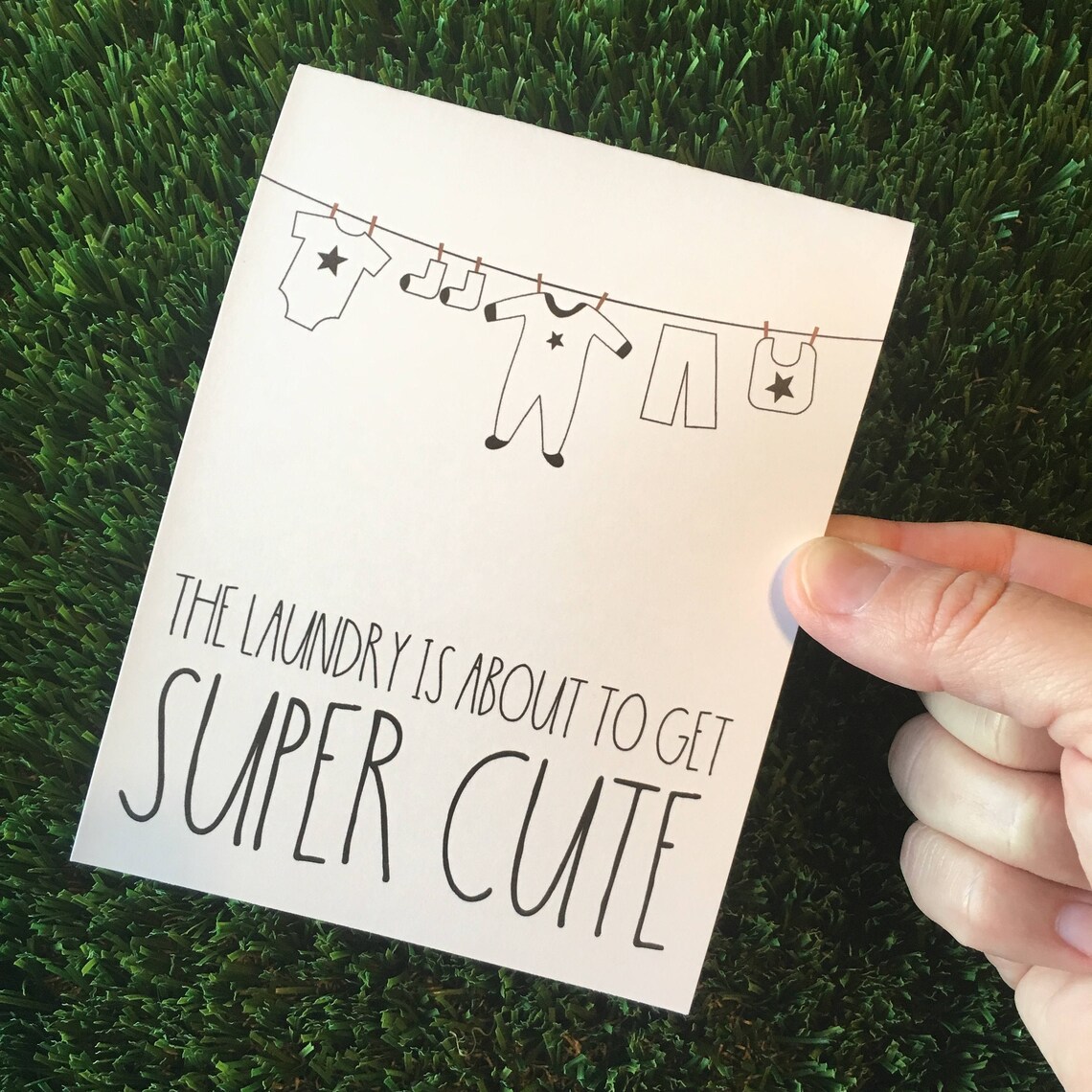 Cute Baby Shower Card Gender Neutral Baby Card Card for - Etsy