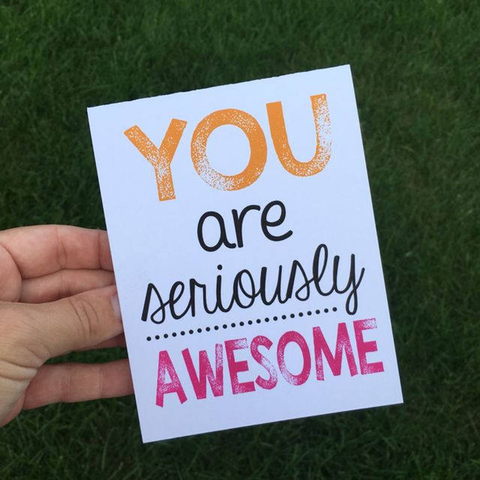 Friendship Card / Card for Friend / Best Friend Card / You Are Awesome ...