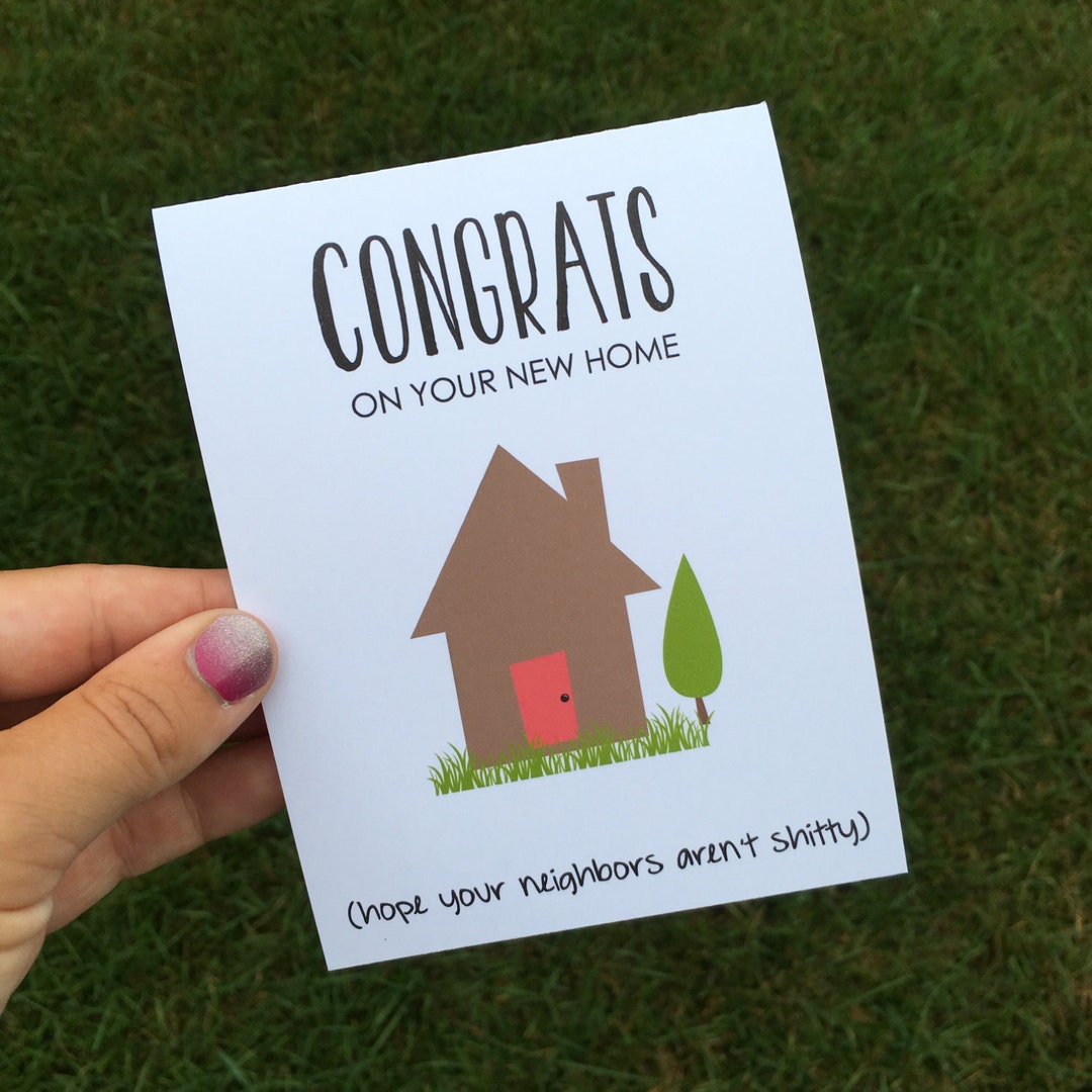 Funny New House Card - Congrats on Your New Home - Congratulations ...