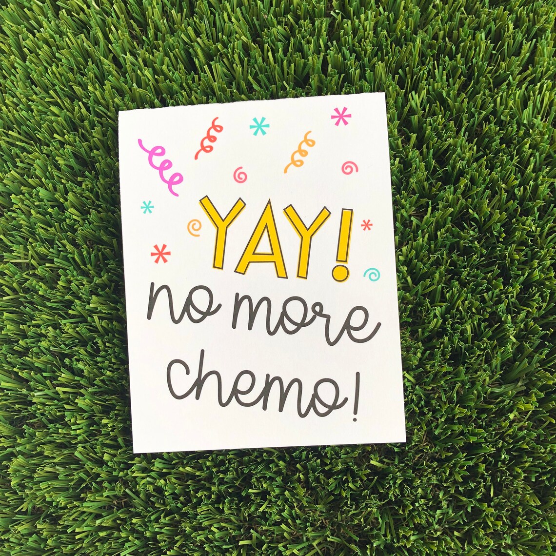 Funny No More Chemo Cancer Patient Pick Me up Greeting Card, Thinking ...