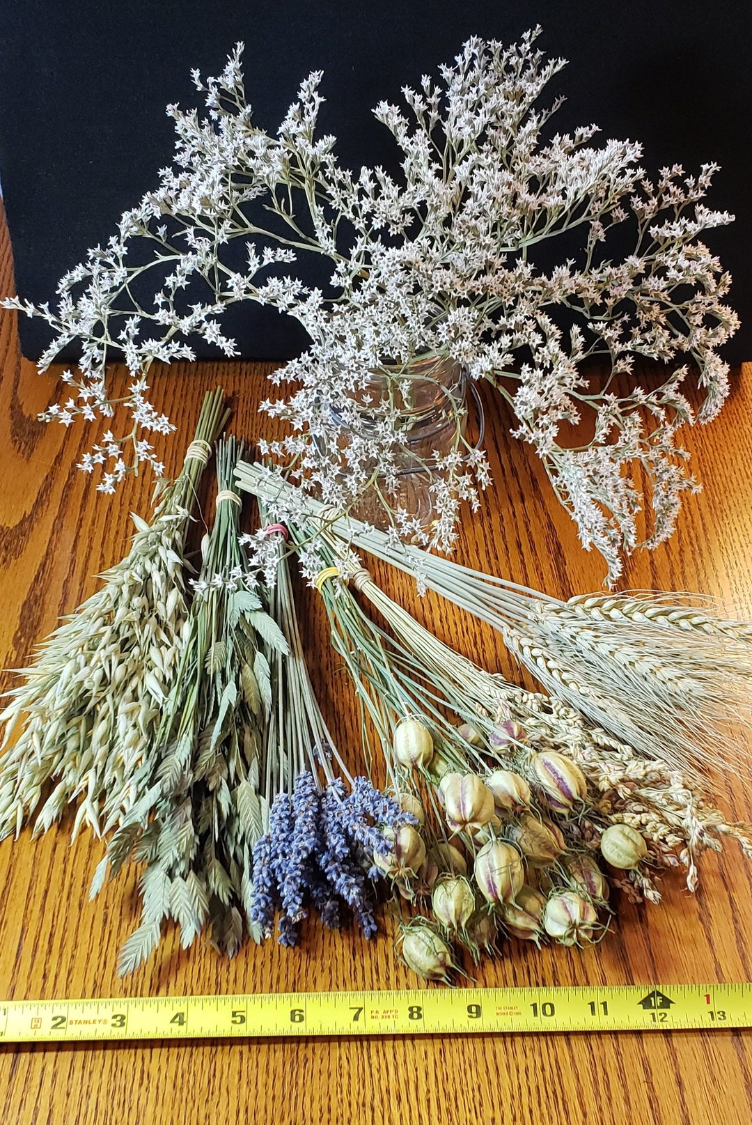 Dried Grasses, Grains, Pods, Lavender, DIY Craft Bundle, Natural Dried ...