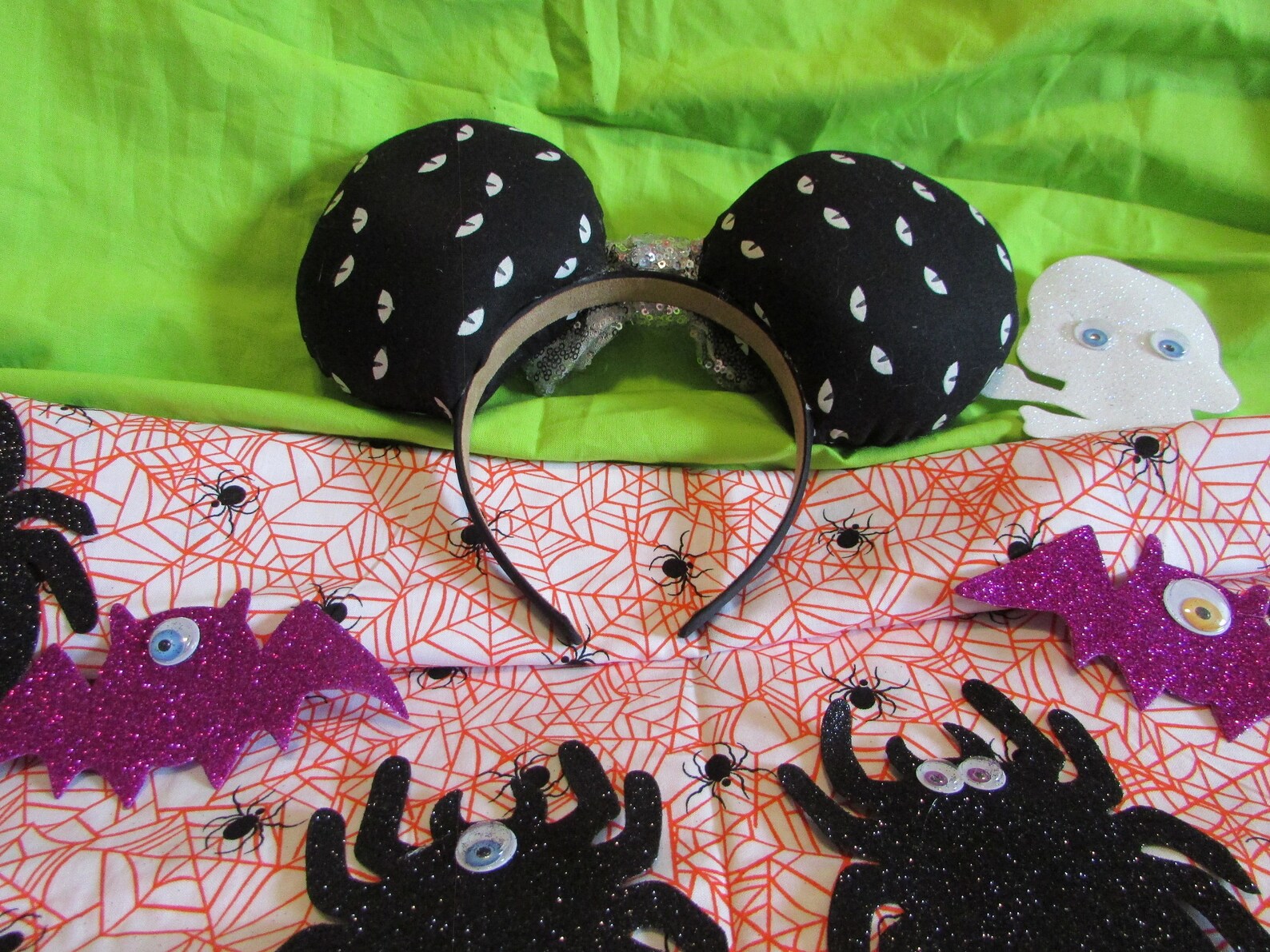 Glow in the Dark Spooky Monster Eyes Mouse Ears // Headband // - Etsy