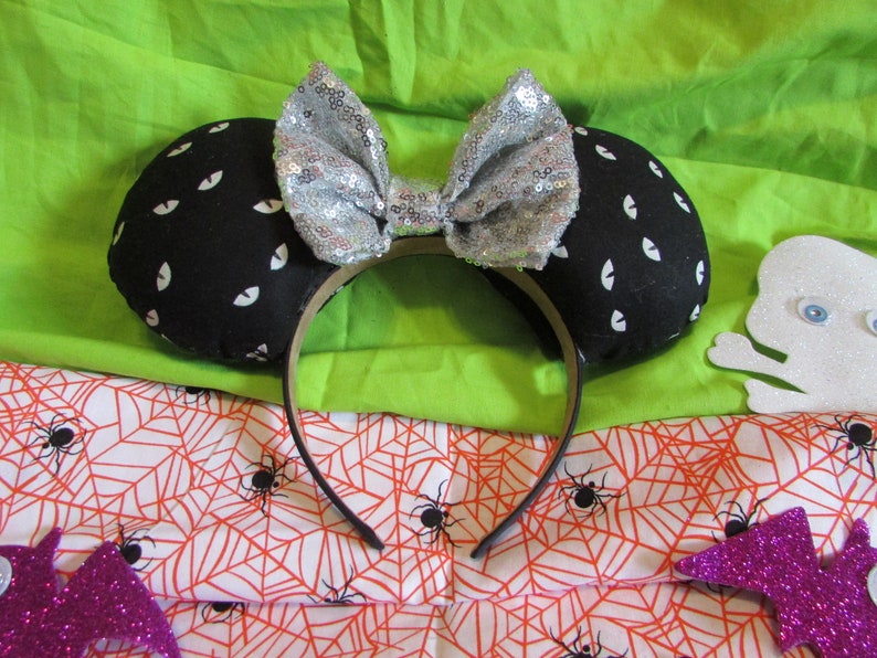 Glow in the Dark Spooky Monster Eyes Mouse Ears // Headband // - Etsy