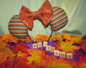 Mummy Glow in the Dark Eyes Halloween Mouse Ears / Headband - Etsy