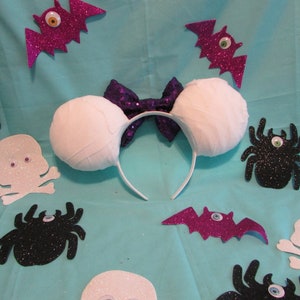 Mummy Glow in the Dark Eyes Mouse Ears / Headband / Ear Hat - Etsy