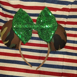 Camo Mouse Ears // Headband // America Ears // Army Ears // Military ...