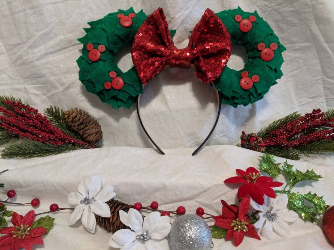 Holiday Mouse Ears// Cruise Ears// Ear Hat// Headband // Christmas Ears ...