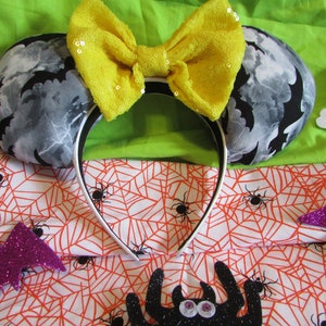 Spooky Halloween Mouse Ears // Headband // Not so Scary Ears - Etsy