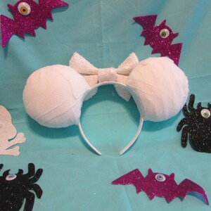 Mummy Glow in the Dark Eyes Halloween Mouse Ears / Headband - Etsy