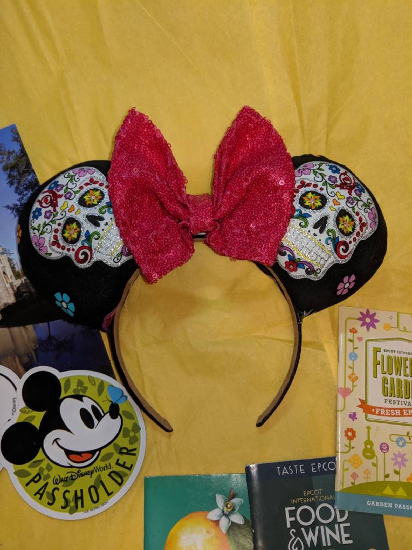 Day of the Dead Mouse Ears// Ear Hat // Headband // Custom - Etsy