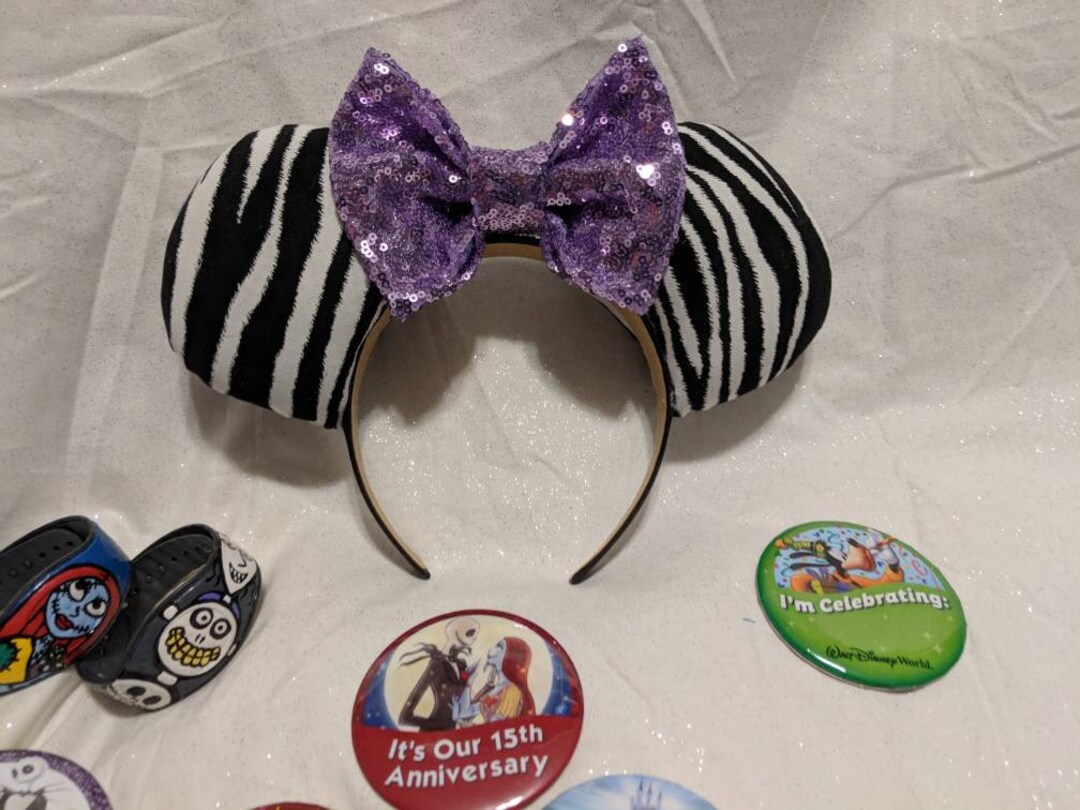 Zebra Mouse Ears // Headband // Ear Hat // Animal Print Ears // Animal ...